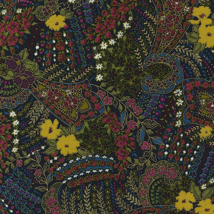 Robert Kaufman Fabrics: EDJM-6501-201 JEWEL from Bohemian Rhapsody