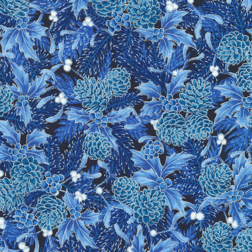 Robert Kaufman Fabrics: SRKM-22289-4 BLUE from Holiday Flourish-Festive ... Robert Kaufman Fabrics: SRKM-22289-4 BLUE from Holiday Flourish-Festive ...
