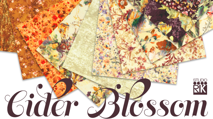 Robert Kaufman Fabrics: Cider Blossom: Cotton Quilting Collection