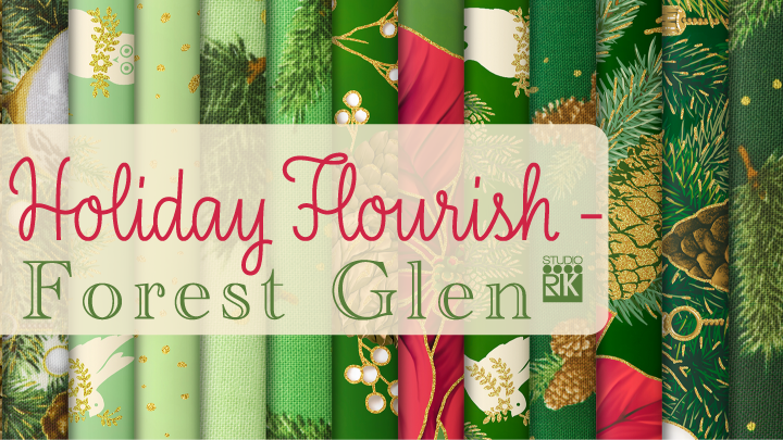 Robert Kaufman Fabrics: Holiday Flourish - Forest Glen: Cotton Quilting ...