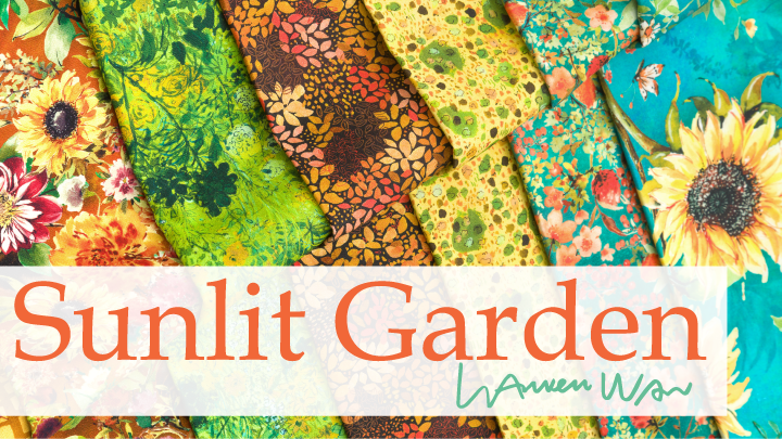 Robert Kaufman Fabrics: Sunlit Garden by Lauren Wan: Cotton Quilting Fabric