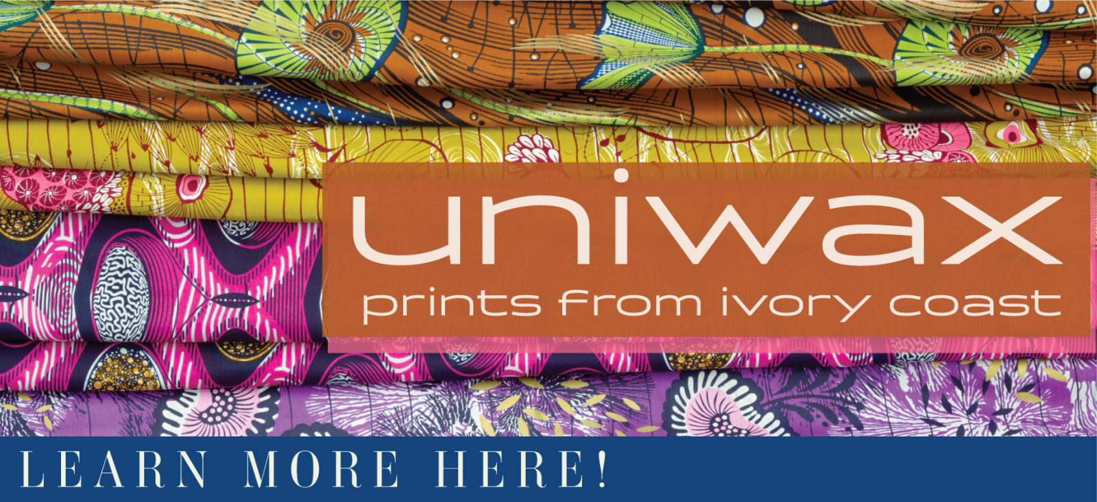 Robert Kaufman Fabrics: Uniwax Prints from Ivory Coast: Fabrics