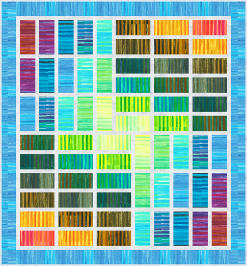 Simple Strips Free Pattern: Robert Kaufman Fabric Company